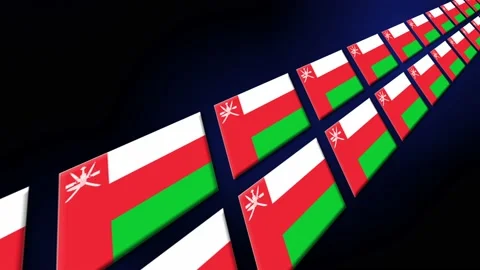 Oman Flag Animated Background 3d Animati... | Stock Video | Pond5