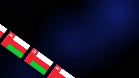 Oman Flag Animated Background 3d Animati... | Stock Video | Pond5