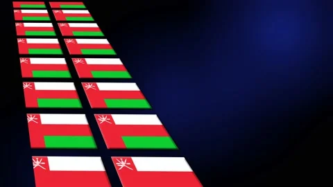 Oman Flag Animated Background 3d Animati... | Stock Video | Pond5