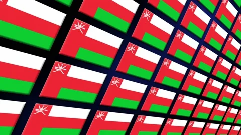 Oman Flag Animated Background 3d Animati... | Stock Video | Pond5