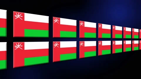 Oman Flag Animated Background 3d Animati... | Stock Video | Pond5