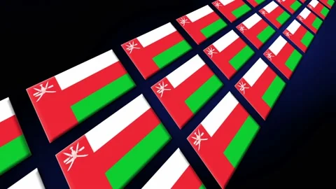 Oman Flag Animated Background 3d Animati... | Stock Video | Pond5