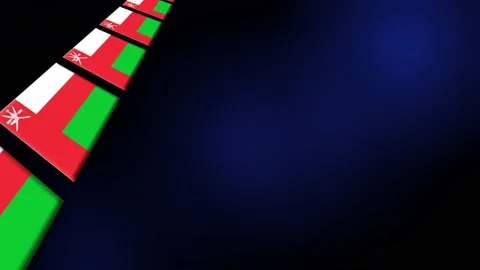 Oman Flag Animated Background 3d Animati... | Stock Video | Pond5