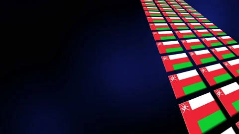 Oman Flag Animated Background 3d Animati... | Stock Video | Pond5