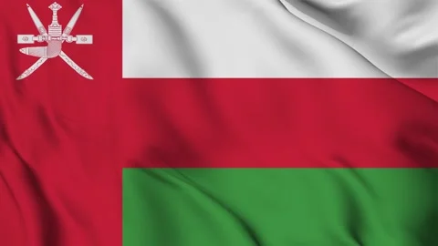 Oman flag animation for background in 4k... | Stock Video | Pond5