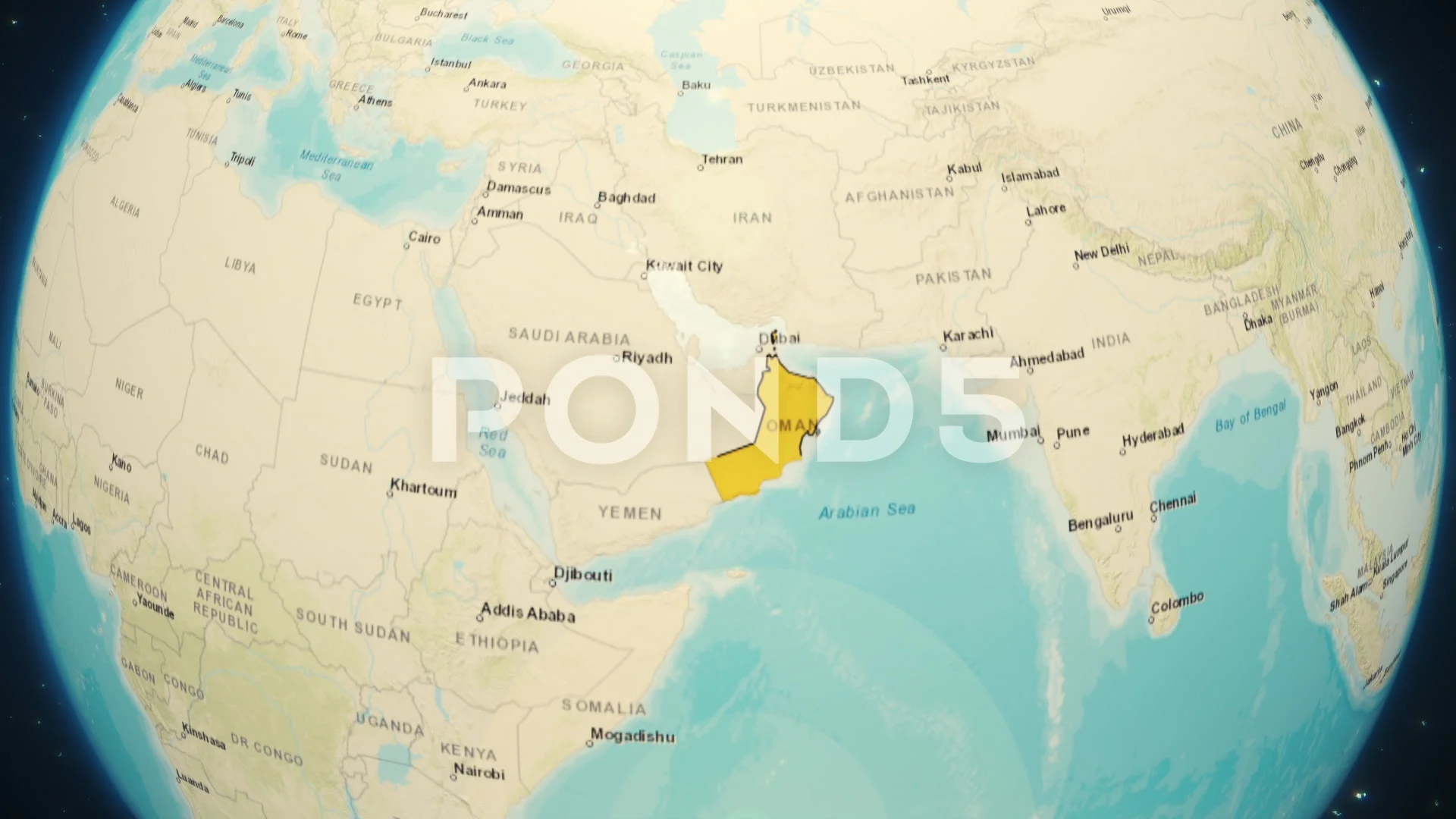 Oman World Map Map Of Oman