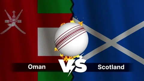 Oman vs Scotland 4K Animated Cricket Int... | Stock Video | Pond5