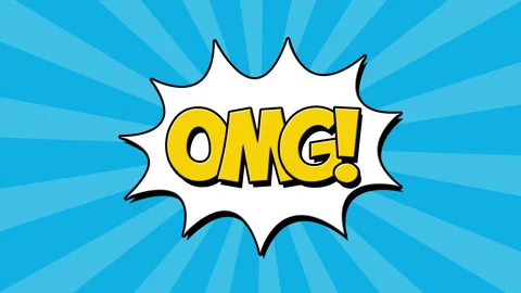 omg Animated comic text. Pop art backgro... | Stock Video | Pond5