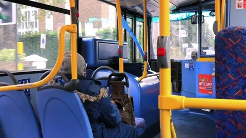 Onboard Bus Public Transport Commute Com... | Stock Video | Pond5