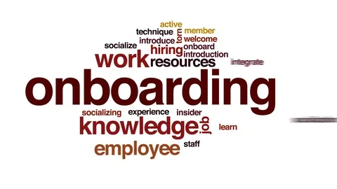 Onboarding animated word cloud, text des... | Stock Video | Pond5