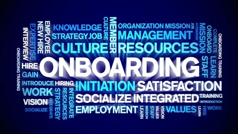 Onboarding animated word cloud,animation... | Stock Video | Pond5