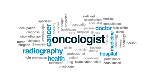 Oncologist animated word cloud, text des... | Stock Video | Pond5