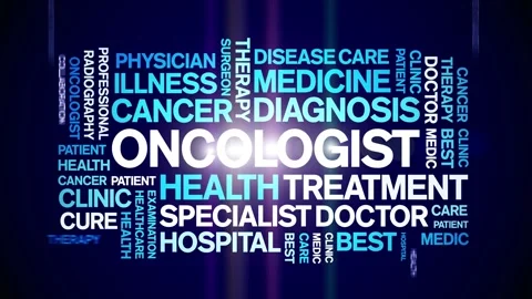 Oncologist animated word cloud,animation... | Stock Video | Pond5