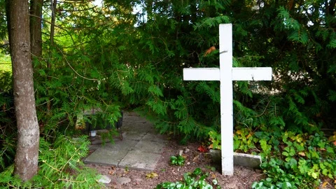 One of the big white cross inside the ce... | Stock Video | Pond5