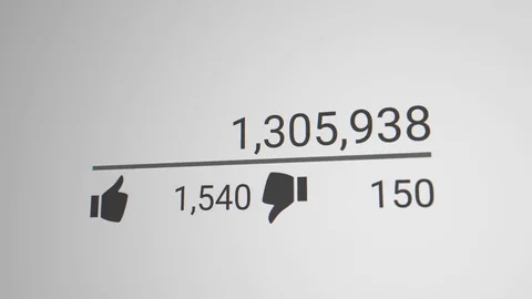 One Billion Views Growing Counter | Stock Video | Pond5