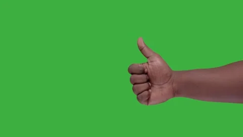 one man showing thumbs up only hand show... | Stock Video | Pond5