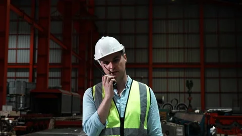 One man specialists inspect commercial, ... | Stock Video | Pond5