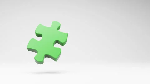 One Puzzle Piece Spinning on Studio Ligh... | Stock Video | Pond5