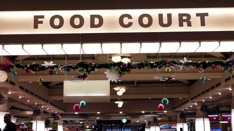 One side of people having dinner at food... | Stock Video | Pond5