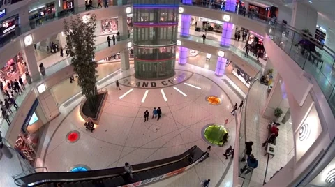 one side of shopping mall | Stock Video | Pond5