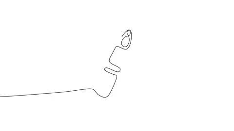 One single line animation of lipstick Fa... | Stock Video | Pond5