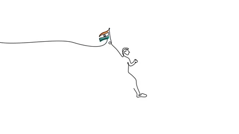 Running With The Indian Flag Stock Videos – Royalty-Free HD & 4K Videos