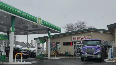 One Stop Express BP Gas Station Convenie... | Stock Video | Pond5