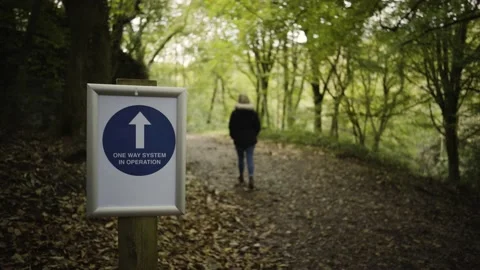 One Way System In Operation Signage In T... | Stock Video | Pond5