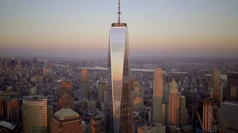one world trade center and freedom tower... | Stock Video | Pond5