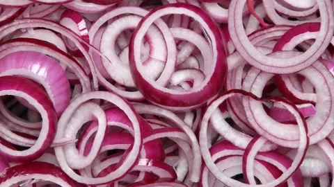 Onion Rings Animation Background | Stock Video | Pond5