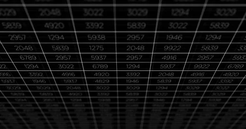 Online Digital Banking Pin Numbers flick... | Stock Video | Pond5