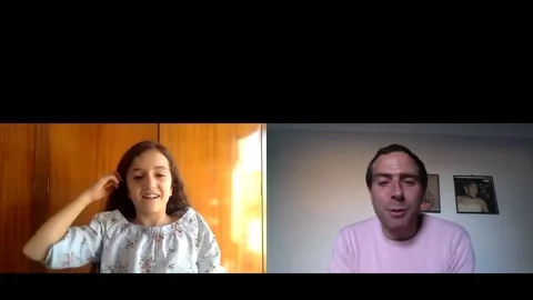 Online interview with Alejandra Howard f... | Stock Video | Pond5