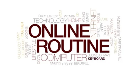 Online routine animated word cloud, text... | Stock Video | Pond5