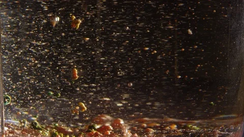 Oozing gross brown liquid bubbling backg... | Stock Video | Pond5