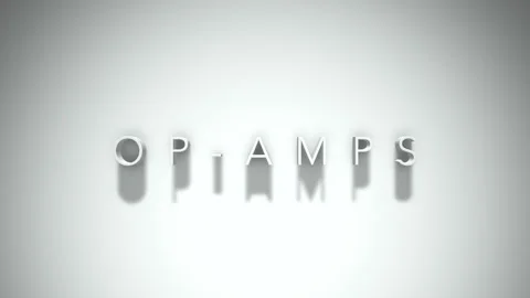 op-amps 3D title animation with shadows ... | Stock Video | Pond5