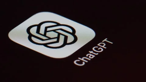 OPEN AI ChatGPT official app seen on iPa... | Stock Video | Pond5