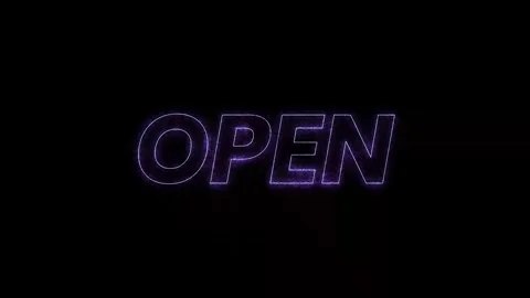 Open animated intro animated text on bla... | Stock Video | Pond5