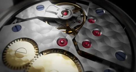 Open Back Luxury Automatic Watch. Gears ... | Stock Video | Pond5