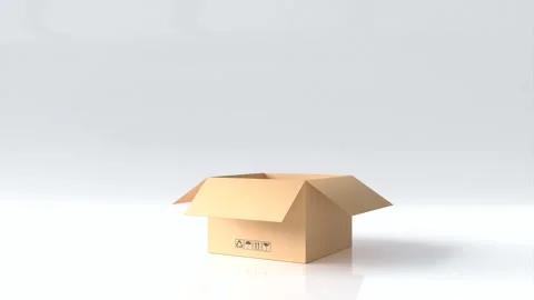 Cardboard Box Animation Stock Video Footage | Royalty Free Cardboard ...