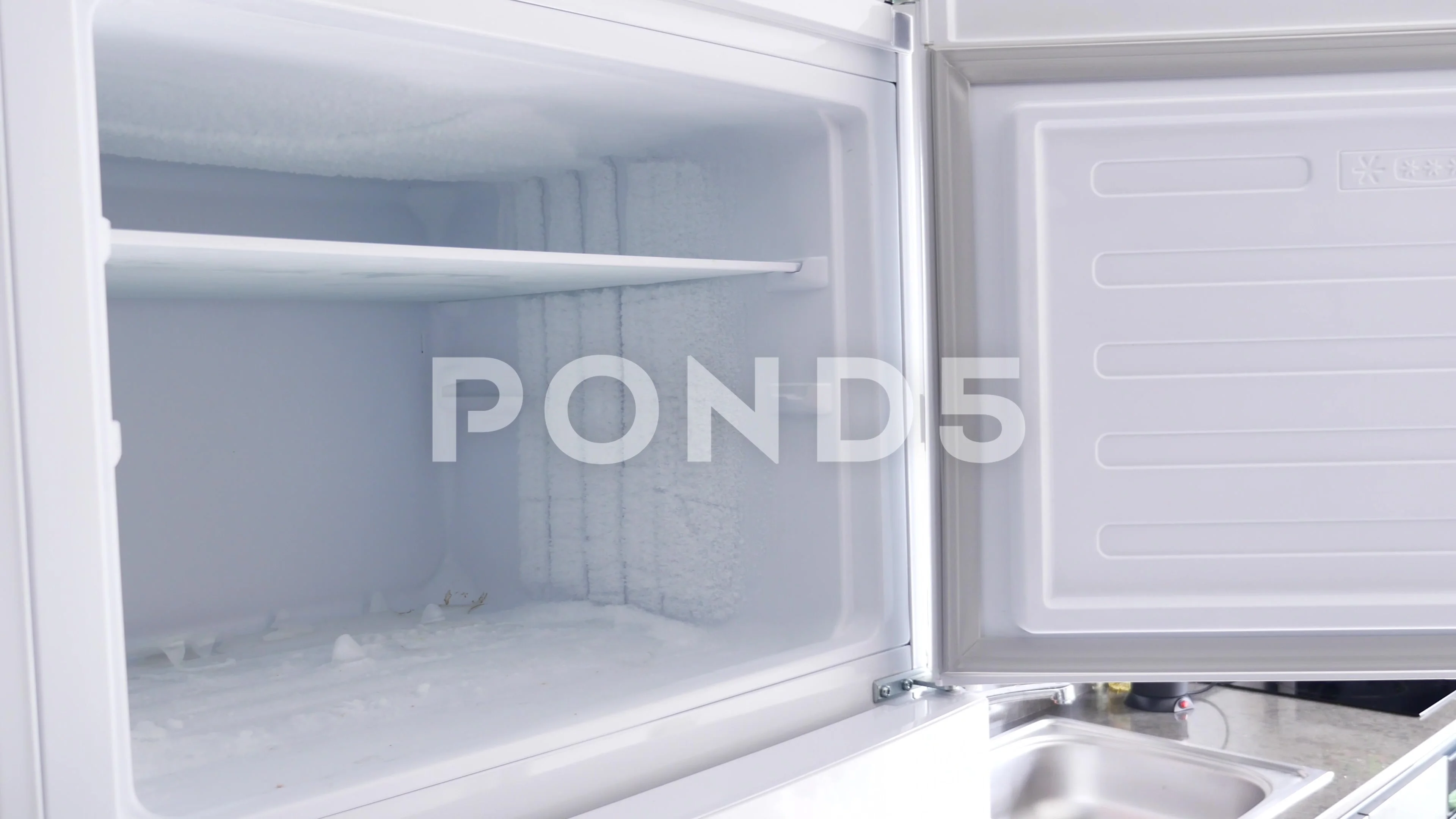 Open Empty Refrigerator