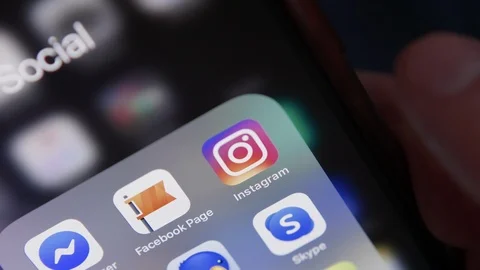 Instagram Icon Stock Video Footage | Royalty Free Instagram Icon Videos ...