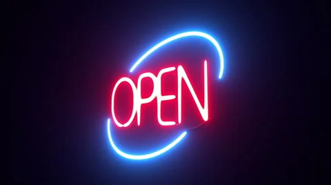 Neon Open Sign Stock Video Footage | Royalty Free Neon Open Sign Videos ...