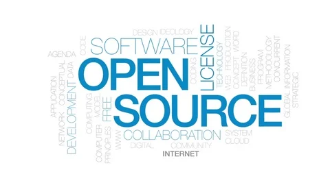 Open source animated word cloud, text de... | Stock Video | Pond5