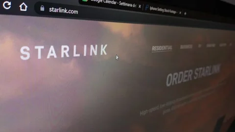 open starlink website. starlink by elon ... | Stock Video | Pond5