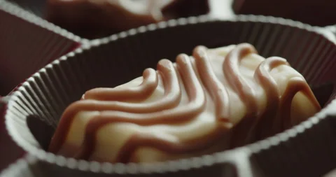 Opened chocolate box candy 4K sliding vi... | Stock Video | Pond5