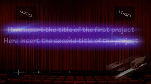 After Effects: Opening concert, Light and text, Announcement #38798578