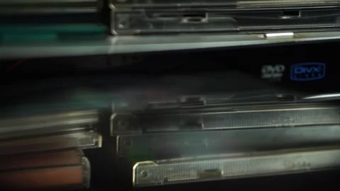 Opening DVD Player With Disc in Tray, Cl... | Stock Video | Pond5