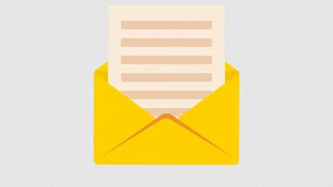 Opening Envelope with paper letter anima... | Stock Video | Pond5