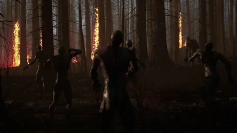 Opening shots of the scary scene of the ... | Stock Video | Pond5