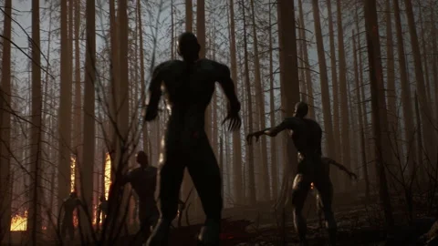 Opening shots of the scary scene of the ... | Stock Video | Pond5